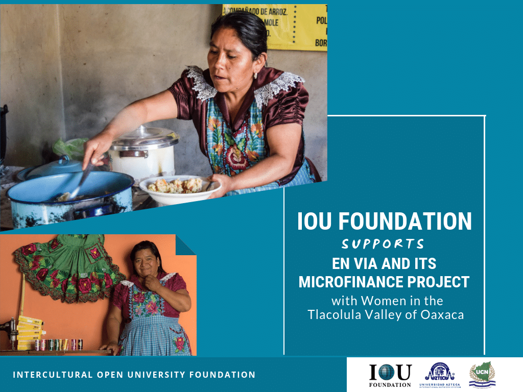 IOU Foundation Supports En Via and its Microfinance Project with Women ...